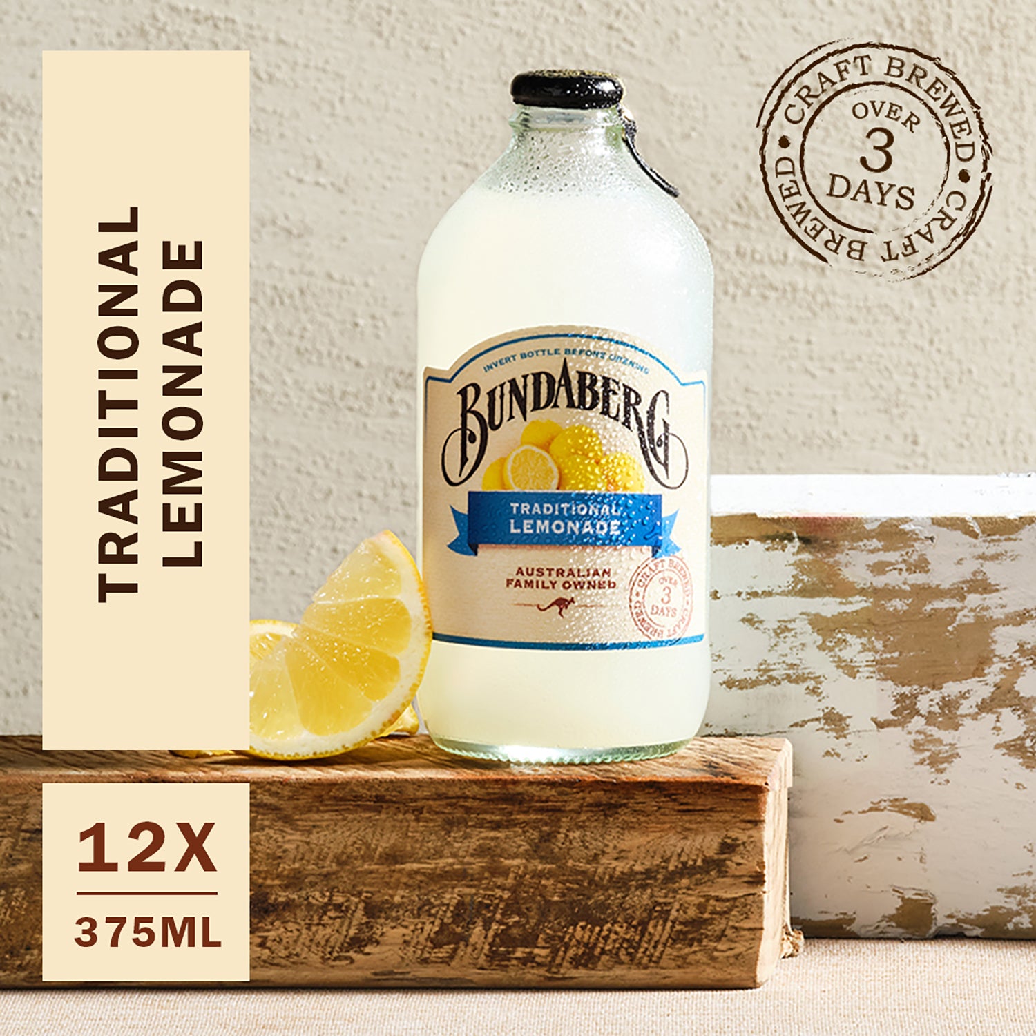 Traditional Lemonade 375mL x 12 – The Bundaberg Barrel